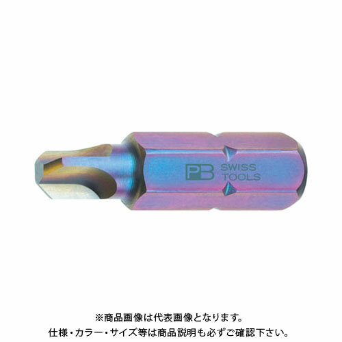 【メーカー】 ●PBスイスツールズ社 【特長】 ●強度と精度に優れた差込角1/4インチ(6.35mm)のビットです。 【仕様】 ●刃先：#3 ●全長(mm)：25 ●対辺(mm)：3 ●シャンク径：6.35mm 【原産国】 ●スイス 【質量...