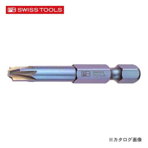 【メーカー】 ●PBスイスツールズ社 【特長】 ●強度と精度に優れた差込角1/4”(6.35mm)の段付きマイナスポジドライブビットです。 【仕様】 ●サイズ：PZ2 ●刃先厚x刃先幅(mm)：1x6 ●軸径(φmm)：6 ●軸長(mm)：...