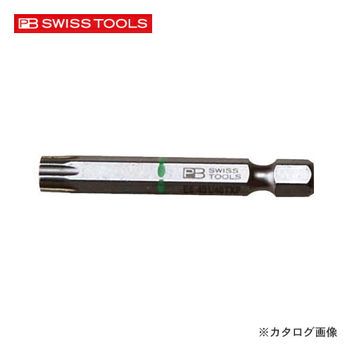 【メーカー】 ●PBスイスツールズ社 【特長】 ●強度と精度に優れた差込角1/4”(6.35mm)の段付きトルクスプラスビットです。 【仕様】 ●サイズ：40IP ●軸長(mm)：24 ●全長(mm)：50 ●ボール溝中心から後端までの長さ...