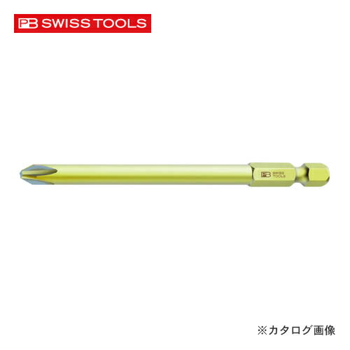 【メーカー】 ●PBスイスツールズ社 【特長】 ●強度と精度に優れた差込角1/4”(6.35mm)の段付きロングプラスビットです。 【仕様】 ●サイズ：#2 ●軸径(φmm)：6 ●軸長(mm)：70 ●全長(mm)：95 ●質量(g)：2...
