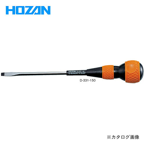 【メーカー】 ●ホーザン（株） 【特長】 ●握りやすいクッショングリップ ●柔らかいクッショングリップは握りやすくムダなく回転力を伝えます。 ●軸はクロムバナジウム鋼※1採用。 【仕様】 ●先端サイズmm：−6.0×1.0 ●全長mm：25...