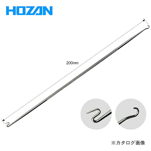 【メーカー】 ●ホーザン（株） 【特長】 ●シンプルなステンレス製スプリングフック。 【仕様】 ●ハンドル径：3mmφ ●材質：ステンレス ●重量：9g 【関連商品】 ホーザン HOZAN プラチップ (2個入) P-614P-1 ホーザン...