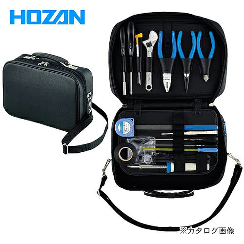 【メーカー】 ●ホーザン（株） 【特長】 ●製造設備保守工務用に最適 ●テスター、スプレー、手袋などの収納スペースがあります。 ●重量：2.2kg 【仕様】 ●セット内容 ・調整ドライバー：D-29-150 ・プラスドライバーNo.0：D-...