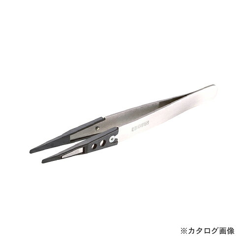 【メーカー名】 ●ホーザン（株） 【特長】 ●チップ交換式ピンセット。先端チップのみが取り替え可能で経済的。 ●ナット不要。ネジをゆるめるだけでチップ交換。 ●チップは静電気対策されたエンジニアプラスチックを使用。 ●本体材質はステンレスで...