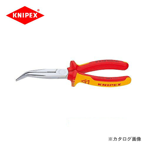【メーカー】 ●KNIPEX社 【特長】 ●ヘッドは頑丈で、しかも精密に作られています。 ●サイドカッターでは直径3．2mmまでの中硬線、2．2mmまでの硬線を切断することができます。 ●入念な焼入れ処理が施されたカッター部の硬度は約HRC...