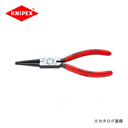 【メーカー】 ●KNIPEX社 【仕様】 ●先端形状：丸型 ●ヘッド：磨き ●ハンドル：プラスチックコーティング ●寸法(mm)：L3/41.0、W3/16.5、T1/9.5、W4/5.0、T2/2.5 ●重量：110g 【関連商品】 クニ...