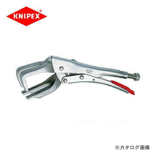 【メーカー】 ●KNIPEX社 【仕様】 ●ヘッド：ニッケルメッキ ●ハンドル：ニッケルメッキ ●つかみ能力(mm)：丸/30-65、四角/51 ●重量：915g 【関連商品】 クニペックス KNIPEX 41グリッププライヤー 180mm...