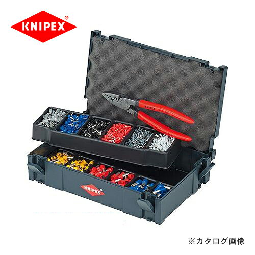 【メーカー】 ●KNIPEX社 【仕様】 ●付属圧着ペンチ：9771-180 ●付属エンドスリーブ：0.5/0.75/1.0/1.5(各200個)、2.5(各150個)、4.0/6.0(各75個)、10.0(各50個)、16.0(各40個)...