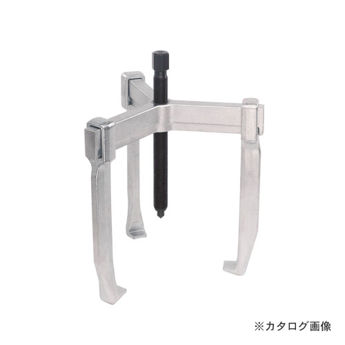 ※画像はイメージになります、商品説明をご確認下さい。 【特長】 ●ギア、ボールベアリング、Vベルトプーリー等の 　 引き抜き作業に適したシンプルなタイプのプーラー。 【仕様】 ●能力(外抜き)(mm)：110 ●アーム長(mm)：100