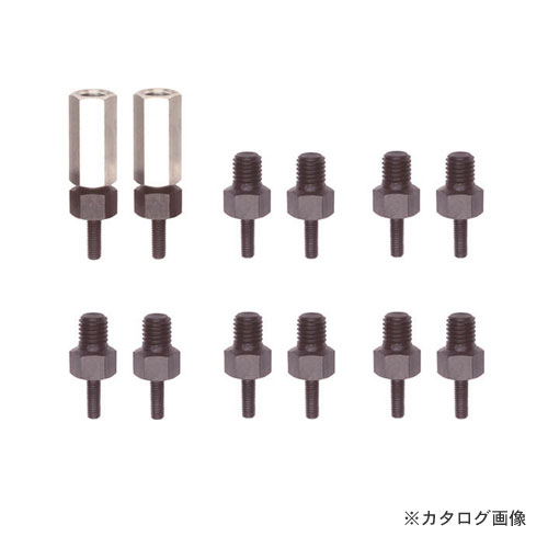 ※画像はイメージになります、商品説明をご確認下さい。 【特長】 ●18シリーズのプーラーを併用し、サービスタップのある部品の引き抜き作業に使用します。 【仕様】 ●セット内容：各サイズ2ヶ(1セット)づつのアダプター、コネクティングナット2...