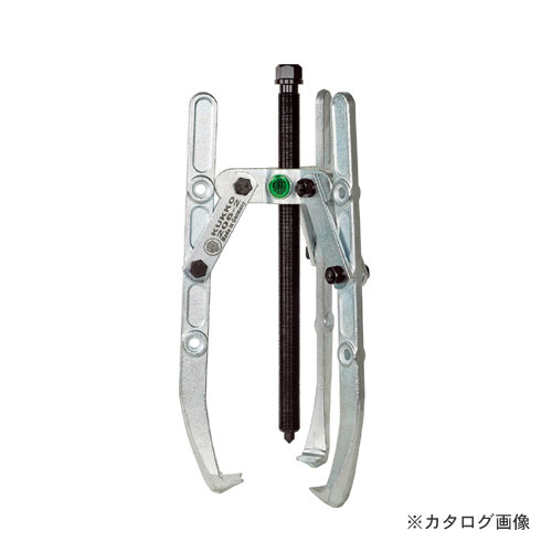 ※画像はイメージになります、商品説明をご確認下さい。 【特長】 ●ギア、プーリー等の引き抜き用として強力なプーラーです。 ●操作中にアームが自動的に締まります。 ●3本アームプーラーは確実に荷重を分散して安全に引抜き作業を行うことができます...