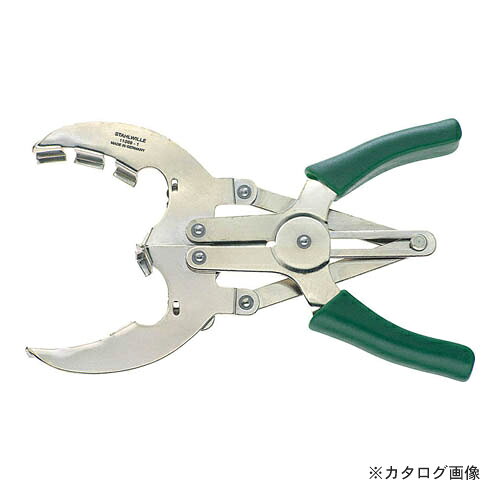 【メーカー】 ●Stahlwille (スタビレー) 【特長】 ●ピストンリングの取り付け・取り外しに。 【仕様】 ●サイズ(mm)：110-160 ●全長(mm)：240 ●質量(g)：394