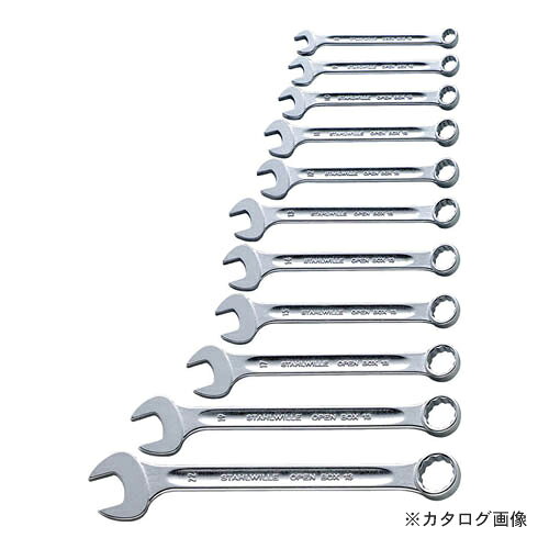 【メーカー】 ●Stahlwille (スタビレー) 【特長】 ●軽さと剛性感を両立するI型ボディー。 ●AS-drive（面接触）。 ●メガネ部オフセット15° ●ショートタイプ。 【仕様】 ●セット内容：コンビネーションレンチ8・9・1...