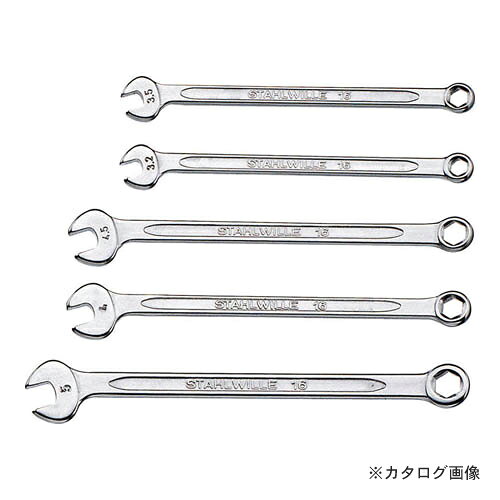 【メーカー】 ●Stahlwille (スタビレー) 【特長】 ●精密な作業に最適なミニサイズのコンビネーションレンチ。 ●軽さと剛性感を両立するI型ボディー。 ●メガネ部オフセット15° ●ケース付き。 【仕様】 ●セット内容：コンビネー...