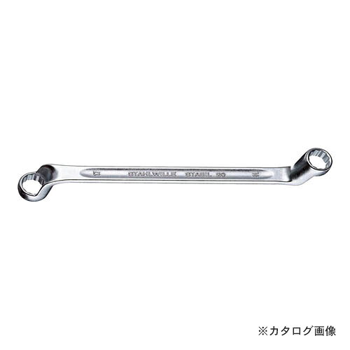 【メーカー】 ●Stahlwille (スタビレー) 【特長】 ●メガネ部のオフセットが75°で障害物がある際の作業に最適。 ●軽さと剛性感を両立するI型ボディー。 ●油のついた手でも滑りにくい梨地仕上げのメッキを採用。 ●AS-drive...