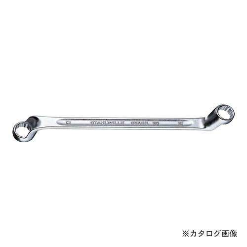 【メーカー】 ●Stahlwille (スタビレー) 【特長】 ●メガネ部のオフセットが75°で障害物がある際の作業に最適。 ●軽さと剛性感を両立するI型ボディー。 ●油のついた手でも滑りにくい梨地仕上げのメッキを採用。 ●AS-drive...