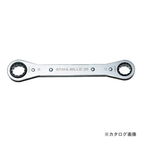 【メーカー】 ●Stahlwille (スタビレー) 【特長】 ●ストレートタイプの板ラチェット。 ●ボディーはクロームメッキ仕上げ。 【仕様】 ●ギア数：22 ●サイズ(mm)：9x10 ●全長(L；mm)：139 ●メガネ部巾（小）(d...