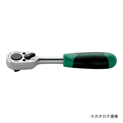 【メーカー】 ●Stahlwille (スタビレー) 【特長】 ●樹脂グリップ付きのスタンダードな1/4”SQラチェットハンドル。 ●樹脂グリップ付。 【仕様】 ●ギア数：22 ●全長(L；mm)：117 ●ヘッド部幅(b；mm)：22 ●...