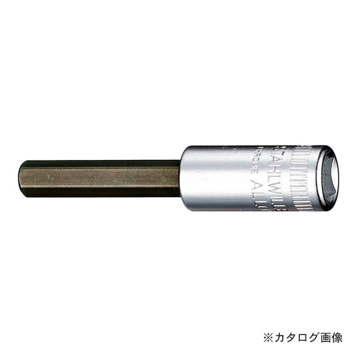 【メーカー】 ●Stahlwille (スタビレー) 【特長】 ●軸長の短い六角ビットソケット。 【仕様】 ●サイズ(mm)：6 ●全長(mm)：55 ●軸長(mm)：30 ●ソケット部外径(d；mm)：11.6 ●質量(g)：26