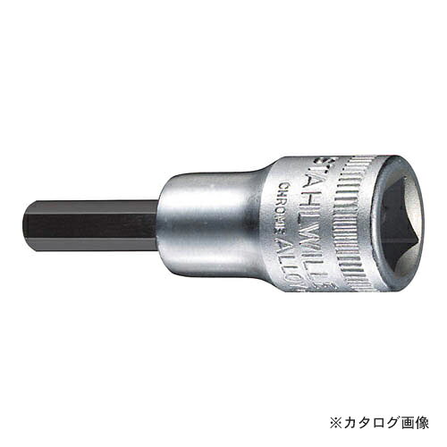 【メーカー】 ●Stahlwille (スタビレー) 【特長】 ●頑丈な圧入式の3／8”SQヘックスビットソケット。 【仕様】 ●サイズ(”)：5/16 ●全長(L1；mm)：52 ●軸長(L2；mm)：20 ●ソケット部外径(d；mm)：...