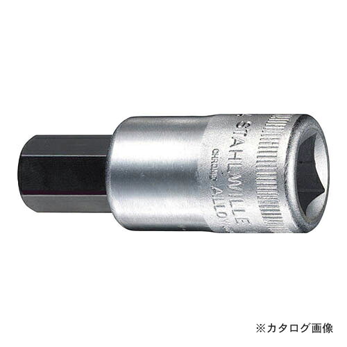 【メーカー】 ●Stahlwille (スタビレー) 【特長】 ●頑丈な圧入式の1／2”SQヘックスビットソケット。 ●ショートタイプのヘックスビットソケット。 【仕様】 ●サイズ(mm)：10 ●全長(L1；mm)：60 ●軸長(L2；m...