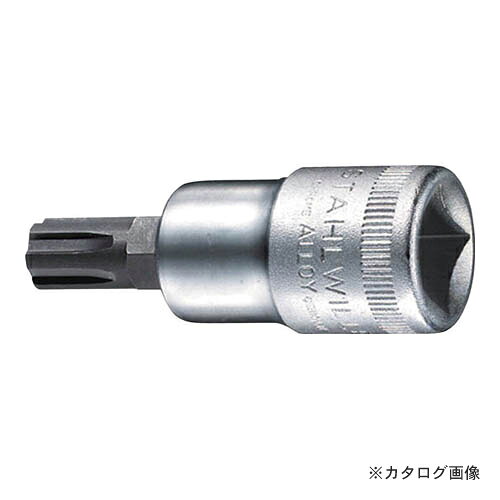 【メーカー】 ●Stahlwille (スタビレー) 【特長】 ●頑丈な圧入式の1／2”SQスプラインビットソケット。 【仕様】 ●サイズ：M8 ●全長(L1；mm)：60 ●軸長(L2；mm)：22 ●ソケット部外径(d；mm)：22.7...