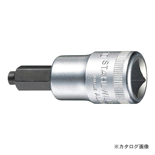 【メーカー】 ●Stahlwille (スタビレー) 【特長】 ●頑丈な圧入式の1／2”SQガイドピン付きショートヘックスビットソケット。 【仕様】 ●サイズ(mm)：5 ●全長(L1；mm)：60 ●軸長(L2；mm)：22 ●ソケット部...