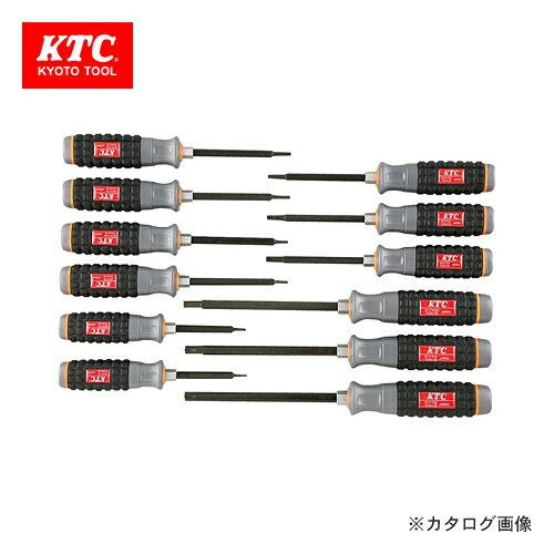 【メーカー】 ●京都機械工具（株） 【特長】 ●軸の根元についた六角形状で、スパナなどを掛けて回すことができます。 ●グリップエンドのサイズ表示で先端形状の区別ができます。 【用途】 ●汎用工具 【仕様】 ●セット内容:D1T-T6、T8、...