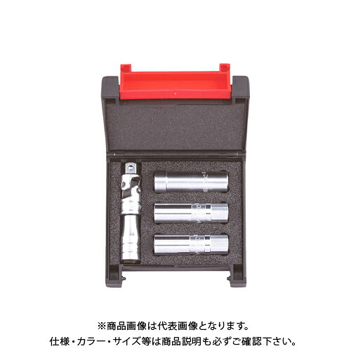 【メーカー】 ●京都機械工具(株) 【特長】 ●ガソリン車(軽・普通車)、ハイブリッド車、低燃費システム装備車をカバー。 ●14mm(十二角)スパークプラグ(BMW・VW等)にも対応。 【仕様】 ●差込角(sq.)：9.5 ●重さ(g)：4...