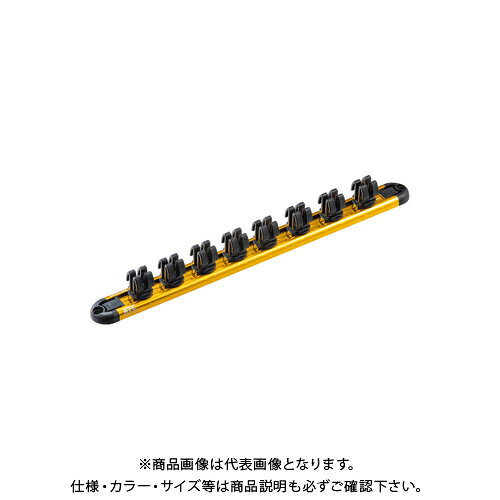 【メーカー】 ●京都機械工具(株) 【特長】 ●樹脂製のクリップでソケットを固定するソケットホルダー。 ●インパクトレンチ用ソケットのピン・リングを装着した状態で着脱可能。 ●差込角別に異なるレールカラーで、ソケットの識別が容易。 ●レール...