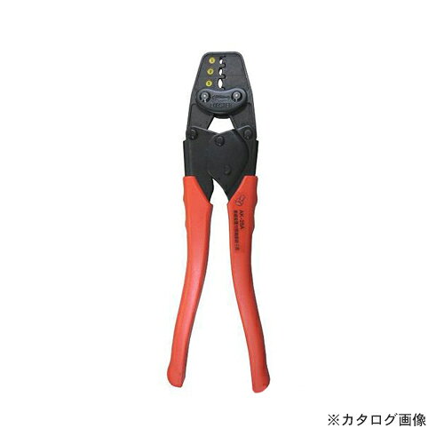 【メーカー】 ●（株）ロブテックス 【特長】 ●ハンドル操作が断然軽いです。 ●成形確認機構内蔵です。 【用途】 ●絶縁被覆付閉端子の圧着。 【仕様】 ●圧着端子(mm[[の2乗]])接続端子用:- ●圧着端子(mm[[の2乗]])裸端子用...