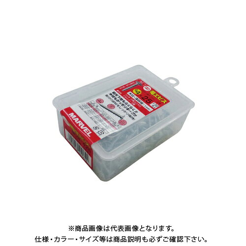 【メーカー】 ●(株)マーベル 【特長】 ●くい込みの良いビス ●軽天下地材(薄鉄板)・木下地材に確実に聞く！ ●下地材を選ばないので1タイプのネジでOK ●照明器具の取り付け、外壁サイディングへの取り付け、壁の間仕切り(軽鉄)材への取り付...