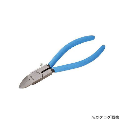 【メーカー】 ●室本鉄工（株） 【特長】 ●刃先は特にうすく、シャープで、プラスチックの精密切断に最適です。 ●標準タイプです。 ●刃のくい違い防止・ばね落下防止ストッパー付です。 ●ラウンド刃 ●ばね付 ●ソフトカバー付 【仕様】 ●切断...