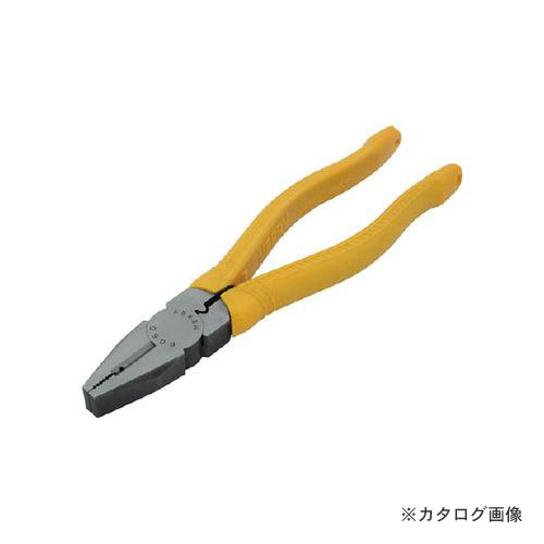 【メーカー】 ●室本鉄工（株） 【特長】 ●握り部分に適度な滑り止めを施してあります。 ●ローレット加工を施してあり、ナットなども回せます。 ●本品で脱皮と圧着ができます 【仕様】 ●脱皮能力：φ1.7穴付 ●切断能力(mm)鉄線：φ2.6...