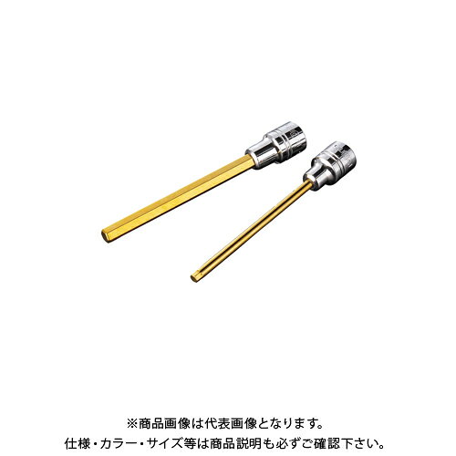 【メーカー名】 ●京都機械工具(株) 【特長】 ●TiN(チタン)コーティングにより耐磨耗性を向上しています ●先端部の面取りで六角穴付きボルトへスムーズに挿入できます 【仕様】 ●差込角(sq.)：6.3 ●サイズ(S；mm)：3 ●寸法...