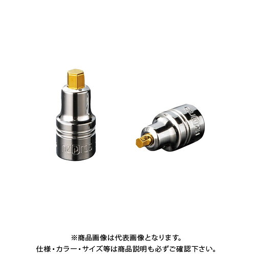 【メーカー名】 ●京都機械工具(株) 【特長】 ●TiN(チタン)コーティングにより耐磨耗性を向上しています ●先端部の面取りで六角穴付きボルトへスムーズに挿入できます 【仕様】 ●差込角(sq.)：6.3 ●サイズ(S：mm)：4 ●寸法...