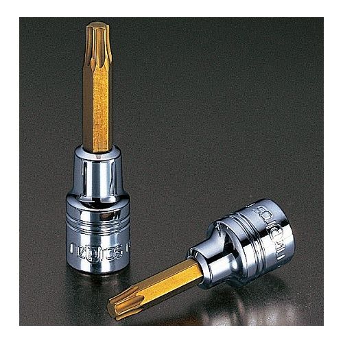 【メーカー】 ●京都機械工具(株) 【特長】 ●チタンコーティングにより耐摩耗性を向上しています。 【用途】 ●ネプロス・汎用工具 【仕様】 ●差込角(mm):6.3 ●全長(mm):38.5 ●対辺寸法(mm):2.72 ●質量(g):1...