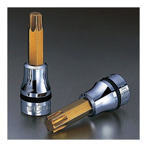 【メーカー】 ●京都機械工具(株) 【特長】 ●チタンコーティングにより耐摩耗性を向上しています。 【用途】 ●ネプロス・汎用工具 【仕様】 ●差込角(mm):9.5 ●全長(mm):48 ●対辺寸法(mm):4.40 ●質量(g):25 ...
