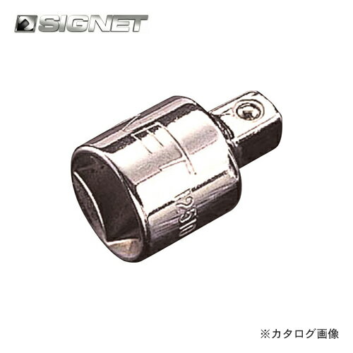 【メーカー】 ●（株）SIGNET 【特長】 ●3/8”DRのラチェットハンドル等で1/4”DRのソケットを使用する際に。 【仕様】 ●サイズ(”DR)：凹3/8X凸1/4 【関連商品】 シグネット SIGNET 3/8DR ユニバーサルジ...