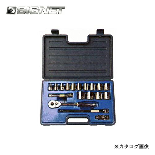 【メーカー】 ●（株）SIGNET 【特長】 ●ブローモールドケース入り。 【仕様】 ●セット内容：ソケット：3/8・7/16・1/2・9/16・5/8・11/16・3/4・13/16・7/8・15/16・1・1.1/16・1.1/8・1....