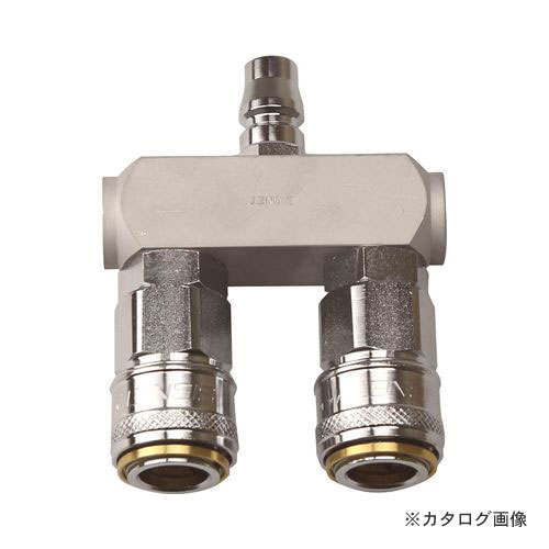 【メーカー】 ●（株）SIGNET 【特長】 ●1本の配管から複数の空気配管を実現！ ●本体の材質はアルミニウムで軽量 【仕様】 ●最高使用圧力：1.0NPa ●シール材質：ニトリルゴム(NBR)