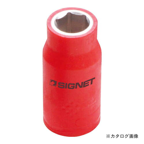 ※画像はイメージになります、商品説明をご確認下さい。 【特長】 ●グリップはEN60900規格に準じて製造されています。 ●6角タイプ。 【仕様】 ●差込角(”SQ)：1/2 ●金属部分材質：クロムバナジウム鋼 ●サイズ(mm)：13 ●全...