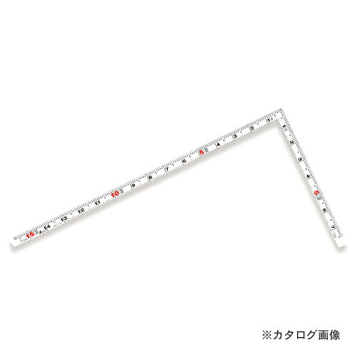 【メーカー】 ●シンワ測定(株) 【特長】 ●見やすい白地黒目盛です。 ●はがれにくいハードコーティング仕様です。 ●竿・角共に薄く平たいので材料にピタリと張り付き、ケガキやすくなっています。 ●材料や腰袋を傷つけない角丸形状です。 ●外側...