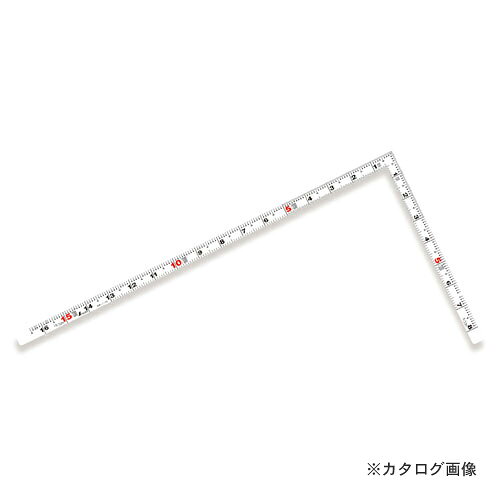 【メーカー】 ●シンワ測定(株) 【特長】 ●見やすい白地黒目盛です。 ●はがれにくいハードコーティング仕様です。 ●竿・角共に薄く平たいので材料にピタリと張り付き、ケガキやすくなっています。 ●材料や腰袋を傷つけない角丸形状です。 ●外側...