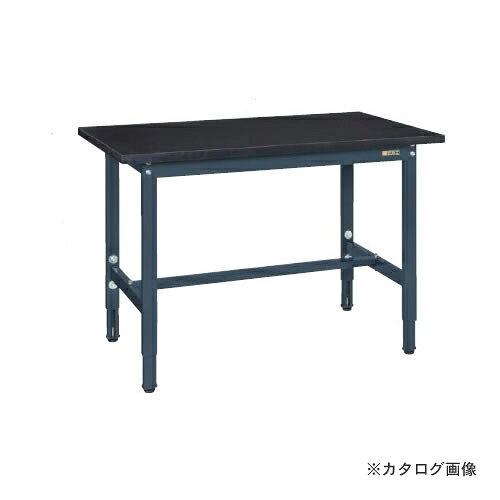 【メーカー】 ●（株）サカエ 【特長】 ●高さ740~940mmの範囲で任意の高さに調整可能 【仕様】 ●外寸：W1200×D750×H740~940mm ●均等耐荷重：200kg ●質量：26kg ●本体色：ダークグレー ●天板種類：アク...