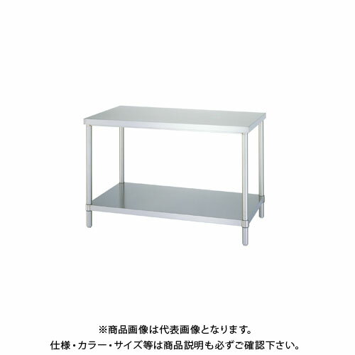 【メーカー】 ●シンコー(株) 【特長】 ●φ38mm太径パイプを使用した丈夫なステンレス作業台です 【仕様】 ●SUS430 No.4仕上げ ●下棚：ベタ棚 ●(W)900×(D)750×(H)800 ●自重：23.4kg ●静止均等荷重...
