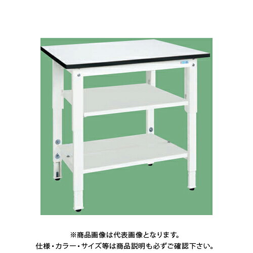 【メーカー】 ●サカエオリジナルブランド 【特長】 ●使用場所を選ばない明るい色、パールホワイトのワークテーブルです。 ●高さ調整が出来る為、作業に合わせた高さ設定が可能!本体は銀イオン配合による抗菌効果のある粉体塗装を採用!ポリエステル天...