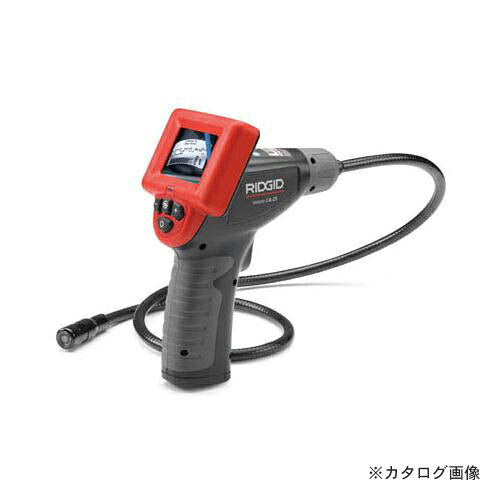 【メーカー】 ●Ridge Tool Company 【特長】 ●狭い空間の映像を鮮明に映し出す簡易型携帯検査カメラ ●丈夫なアルミ製カメラヘッド ●IP67（カメラケーブル部分） ●LED4灯（照度調整可） ●180°画像回転 【用途】 ...