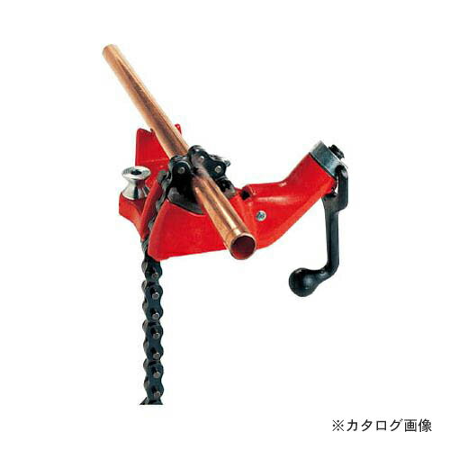 【メーカー】 ●Ridge Tool Company 【特長】 ●クランクハンドルが台座に固定されています。 ●堅牢な鋳鉄製の基台に、パイプ固定具とベンダーが取り付けられています。3mm〜200mmまでの固定が可能。 【仕様】 ●管サイズ(...