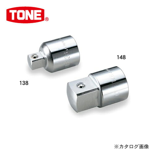 【メーカー】 ●TONE（株） 【特長】 ●差込角の異なるソケットとハンドルを接続するアダプターです。 【仕様】 ●差込角凹(mm):19.0 ●差込角凸(mm):25.4 ●全長(mm):60.0 ●質量(g):340 【原産国】 ●日本...